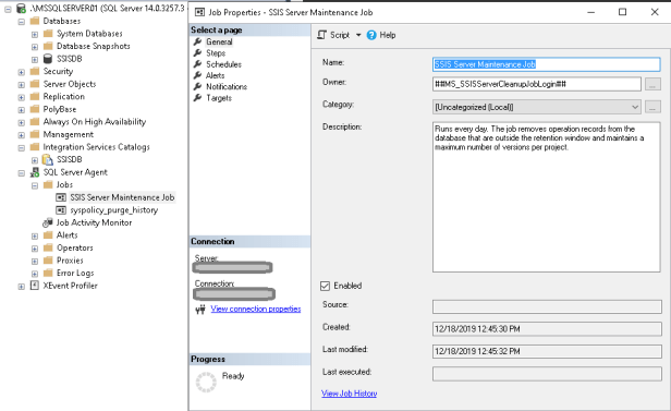 How to fix a failed “SSIS Server Maintenance Job” job – DataSteve