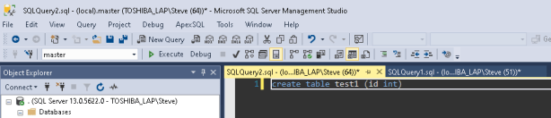 Block user objects from being created in a master database – DataSteve