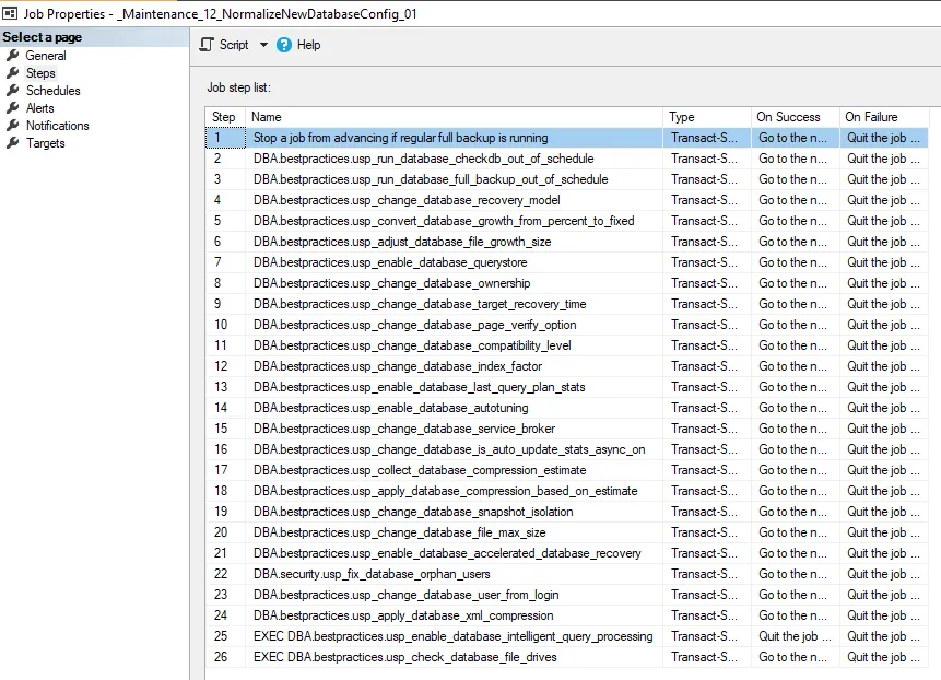 Normalize New Database Config – DataSteve